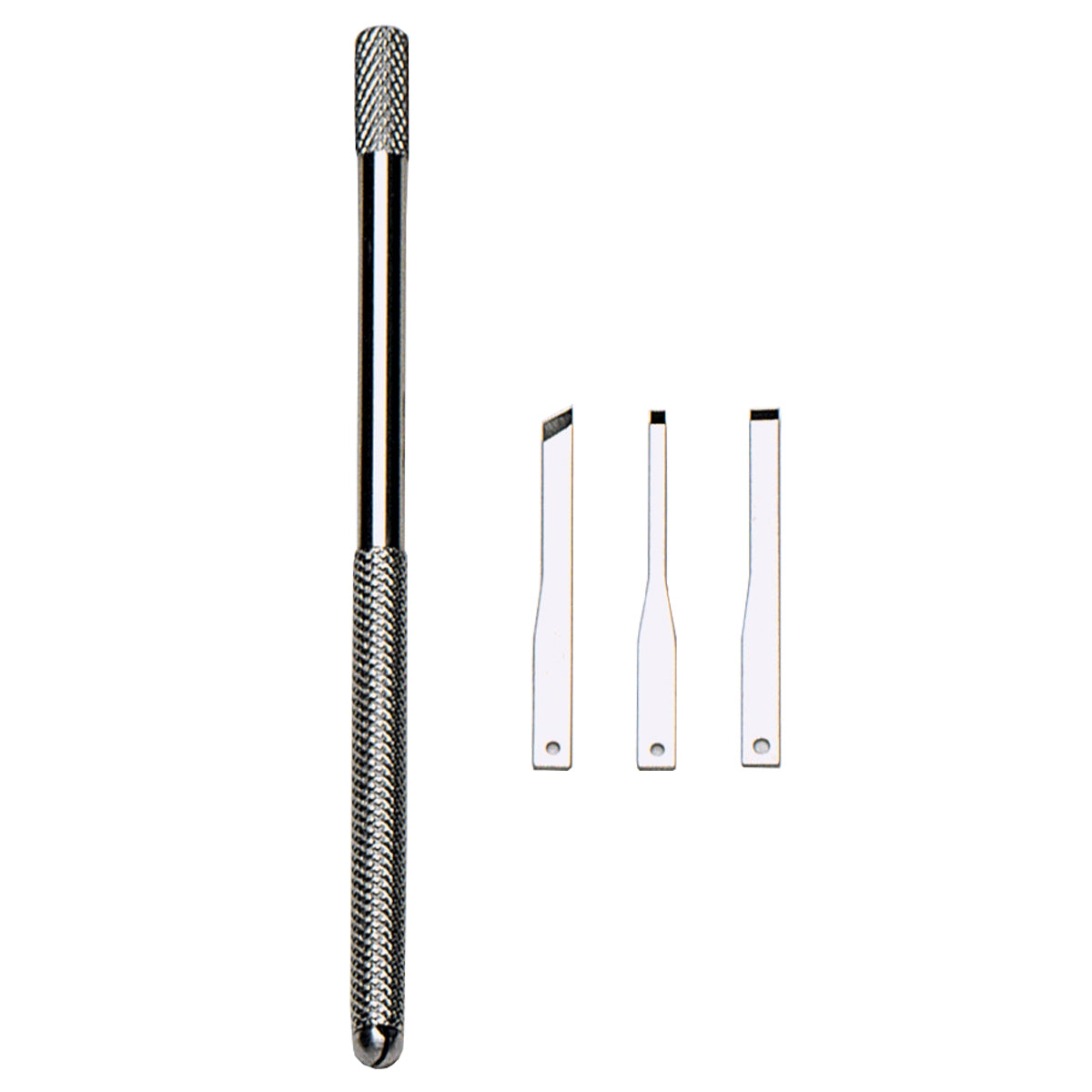 Stainless steel handle for mini chisel blades — MTM - Médical Tronik