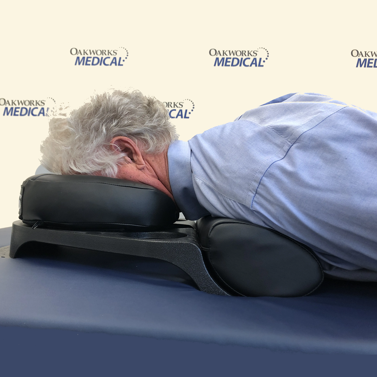 Prone pillow portable headrest coal — MTM - Médical Tronik