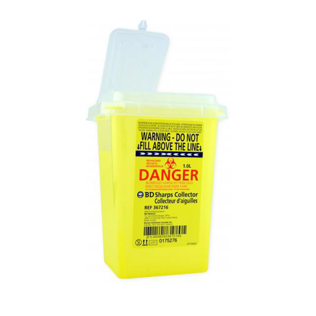 Eclipse sharp container 1L yellow — MTM - Médical Tronik